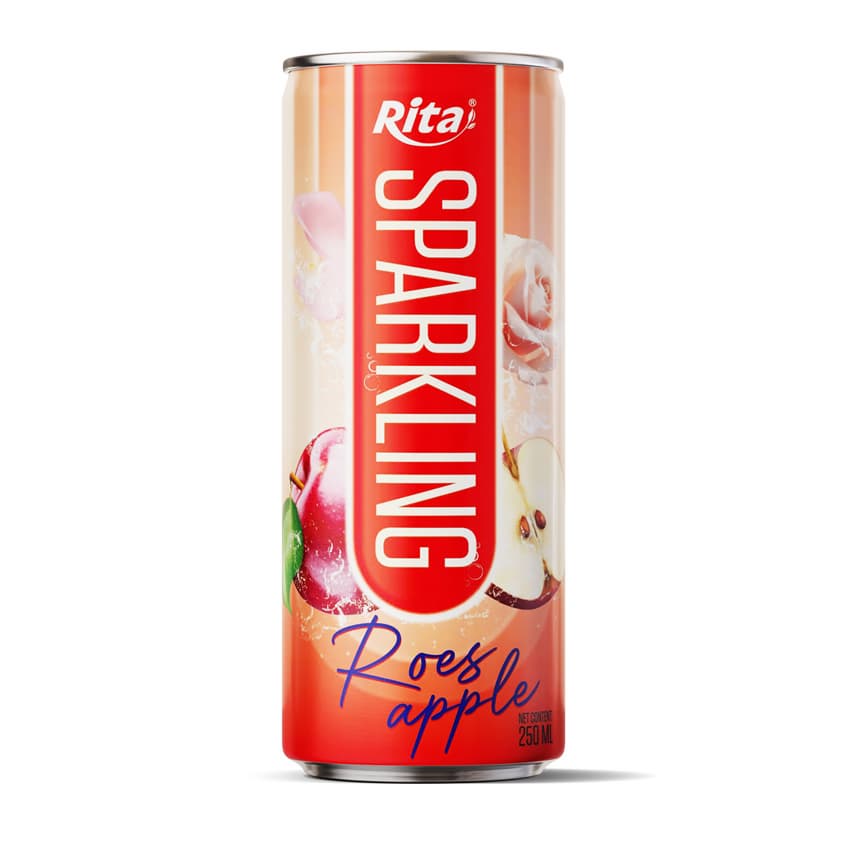 Rita Sparkling Rose Apple Flavor 250ml Sleek Can | tradekorea