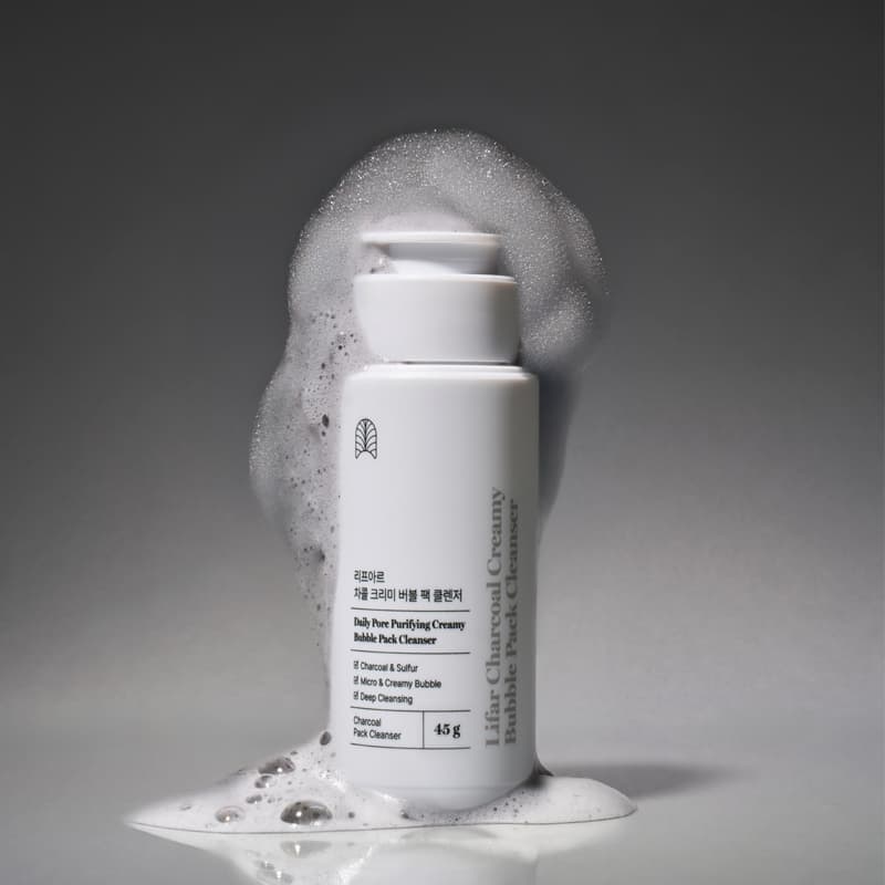 LIFAR CHARCOAL CREAMY BUBBLE PACK CLEANSER | tradekorea