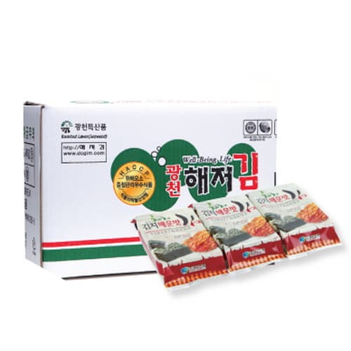 Seasoned Laver(Seaweed) - Spicy Kimchi Wasabi(Gwangcheon) | tradekorea
