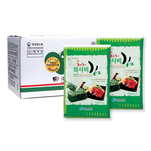 Seasoned Laver(Seaweed) - Spicy Kimchi Wasabi(Gwangcheon) | tradekorea