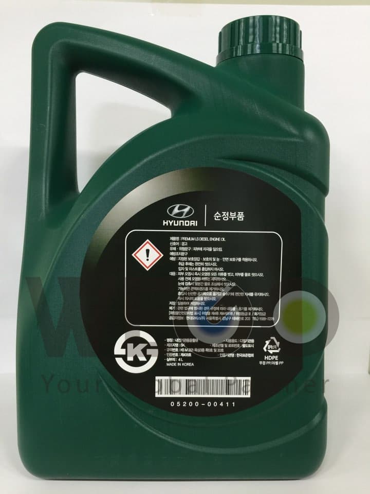 KOREA GENUINE MOBIS OIL(AUTO LUBRICANT) 05200-00411 (4L) | tradekorea