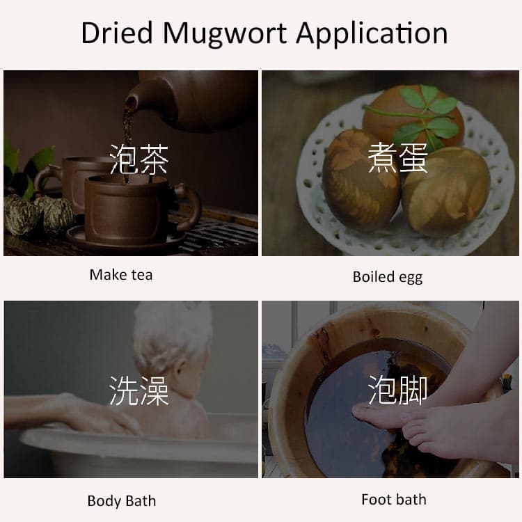 Natural Dried Mugwort Leaves Wormwood Moxa for Foot Bath | tradekorea