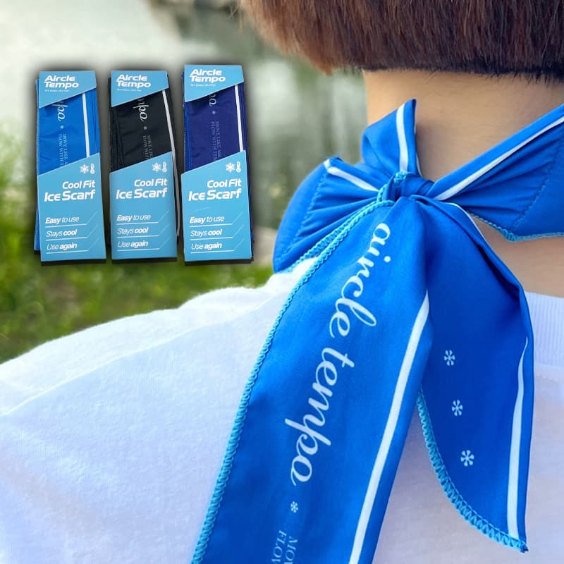 Aircle Tempo Cooling Ice Scarf/Neck Cooler Band – Lightweight Summer ...