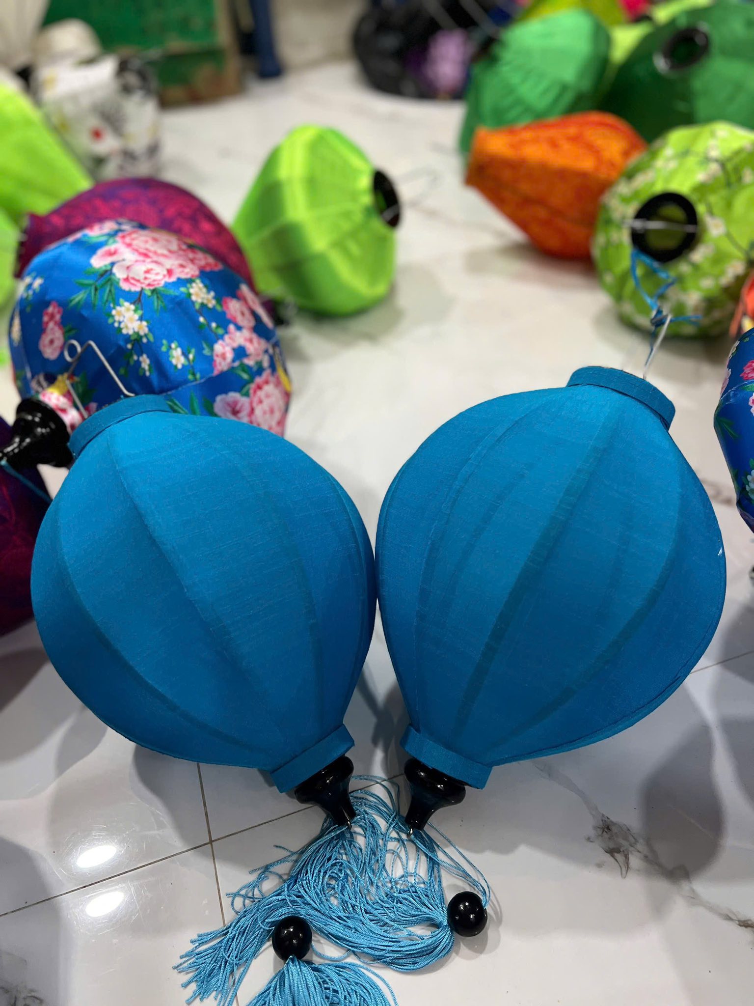 Hoi An Bamboo Lantern Linen Fabric for Decorate from Vietnam/Party ...