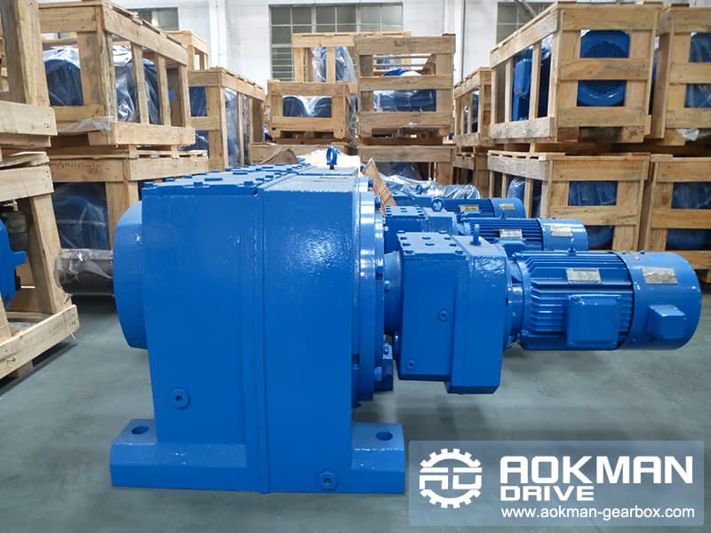 AOKMAN R Series Inline/Coaxial Helical Gearmotors Gearbox | tradekorea