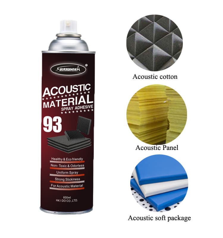 Permanent Bonding Acoustic Panel to Wall Celling Stick Spray Adhesive ...