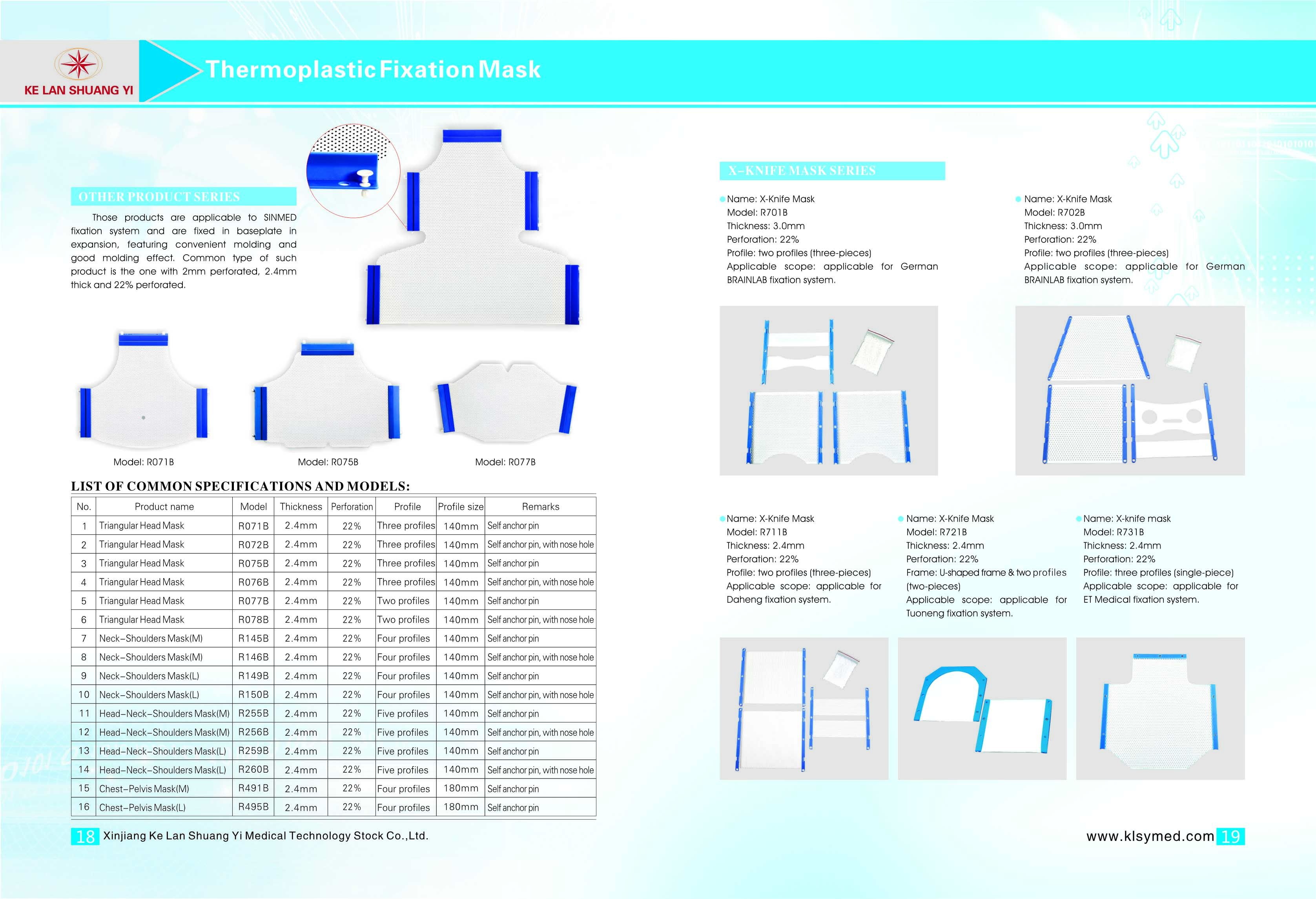 Chest-Pelvis Thermoplastic Mask | tradekorea