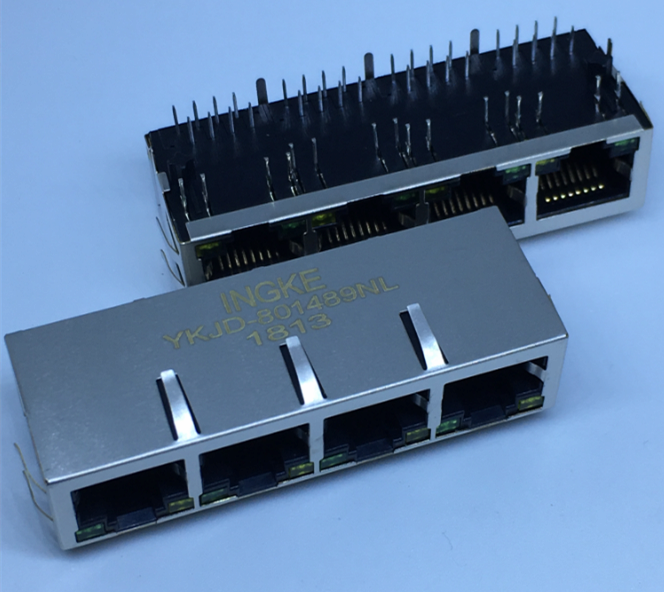 J8064D648A 4 Port Magnetic Modular RJ45 Jacks | tradekorea