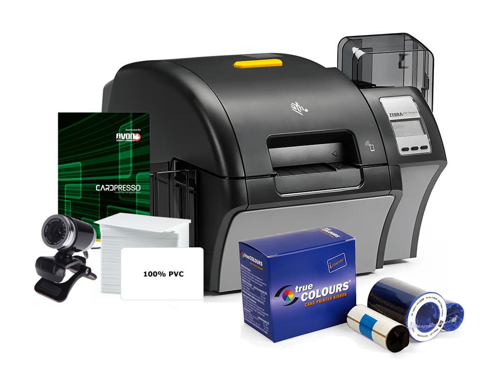 Zebra ZXP 9 Series card printer dual side lamination smart+RFID USB ...