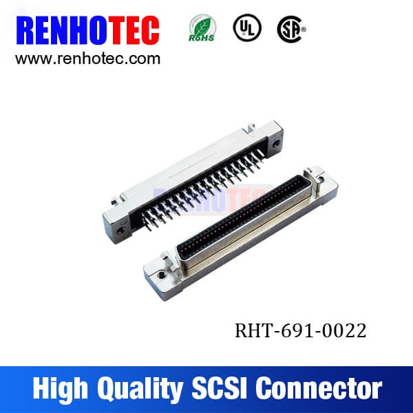 SCSI VHDCI 68P Female 180 Degree DIP Connector | tradekorea