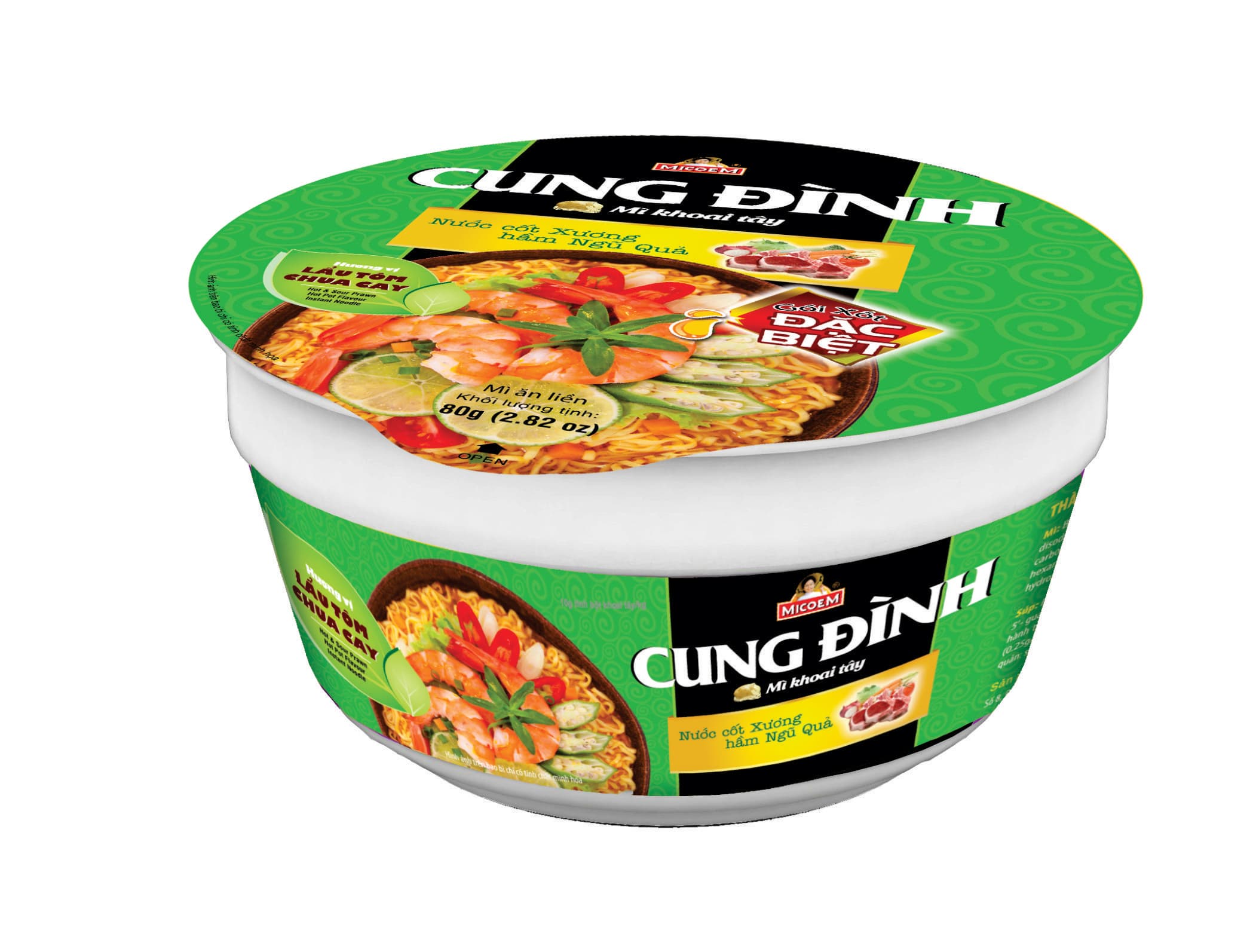 CUNG DINH instant noodles 80gr/bowl | tradekorea
