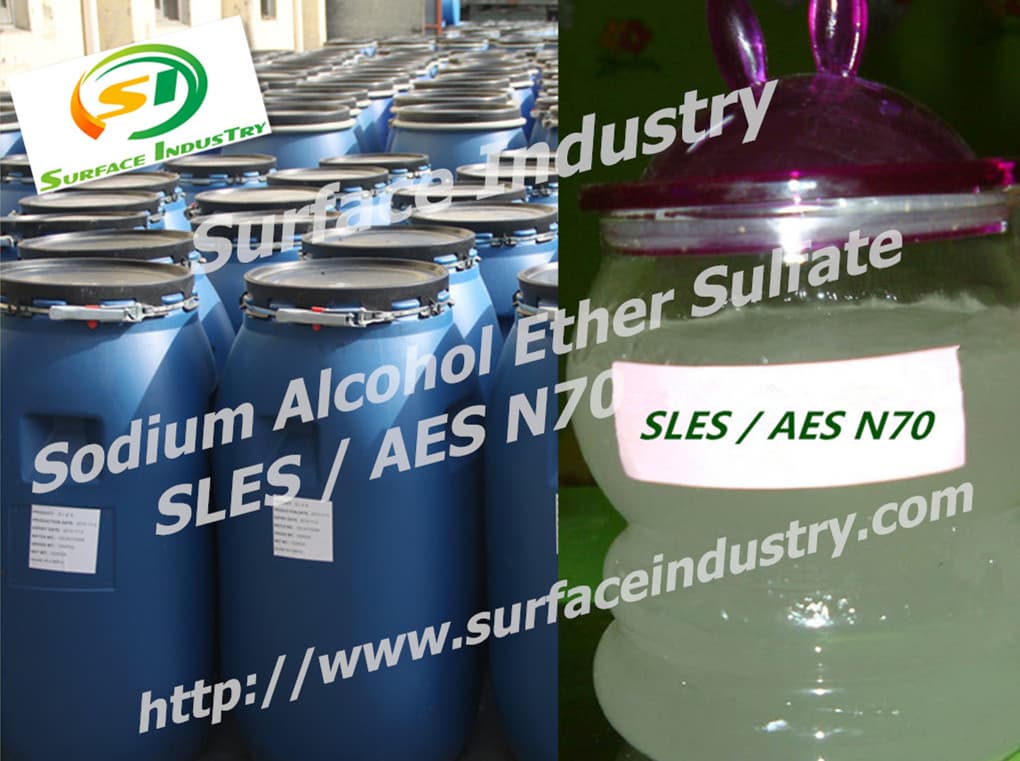 Sodium Fatty Alcohol Ethoxylate Sulfate 70% (SLES AES N70) | tradekorea
