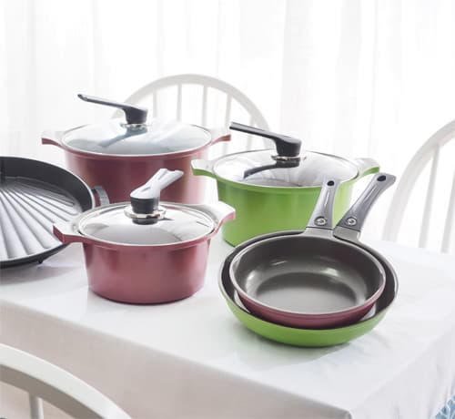 Eco ceramic-coating pot,saucepan / Die-cast Aluminum | tradekorea