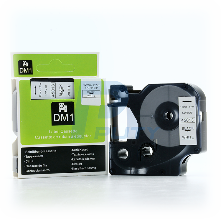 45013 12mm Black on White Compatible DYMO D1 Label Tape | tradekorea