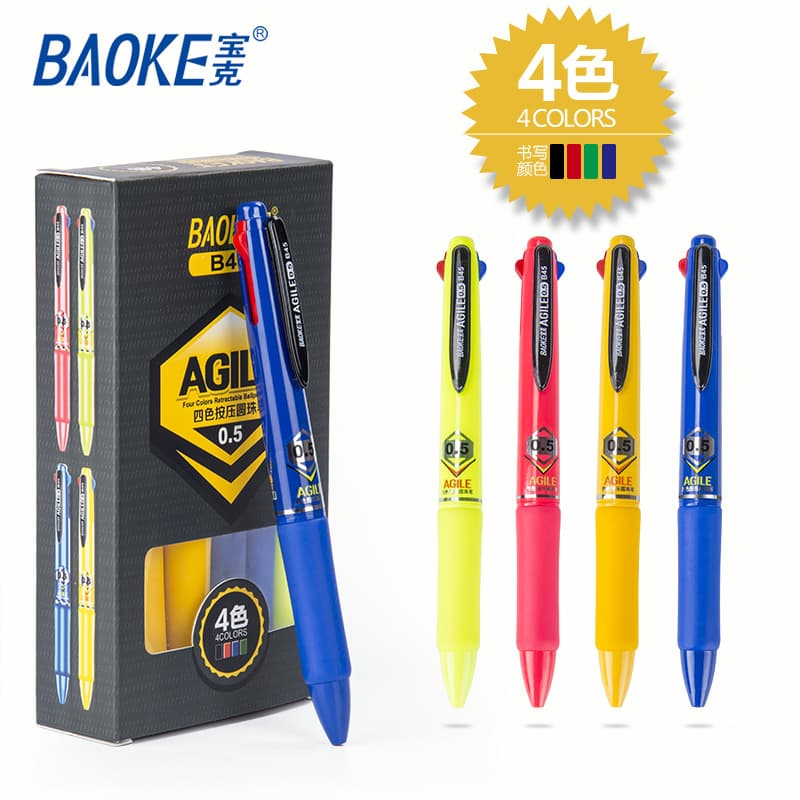 Multicolor Ball Pen,Supreme Writing 4 in 1 Ballpoint Pen | tradekorea