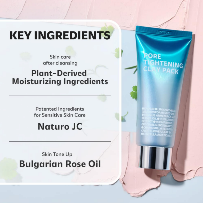 ISOI Pore Tightening Clay Mask Pack Exfoliating Sebum Control Moisture ...