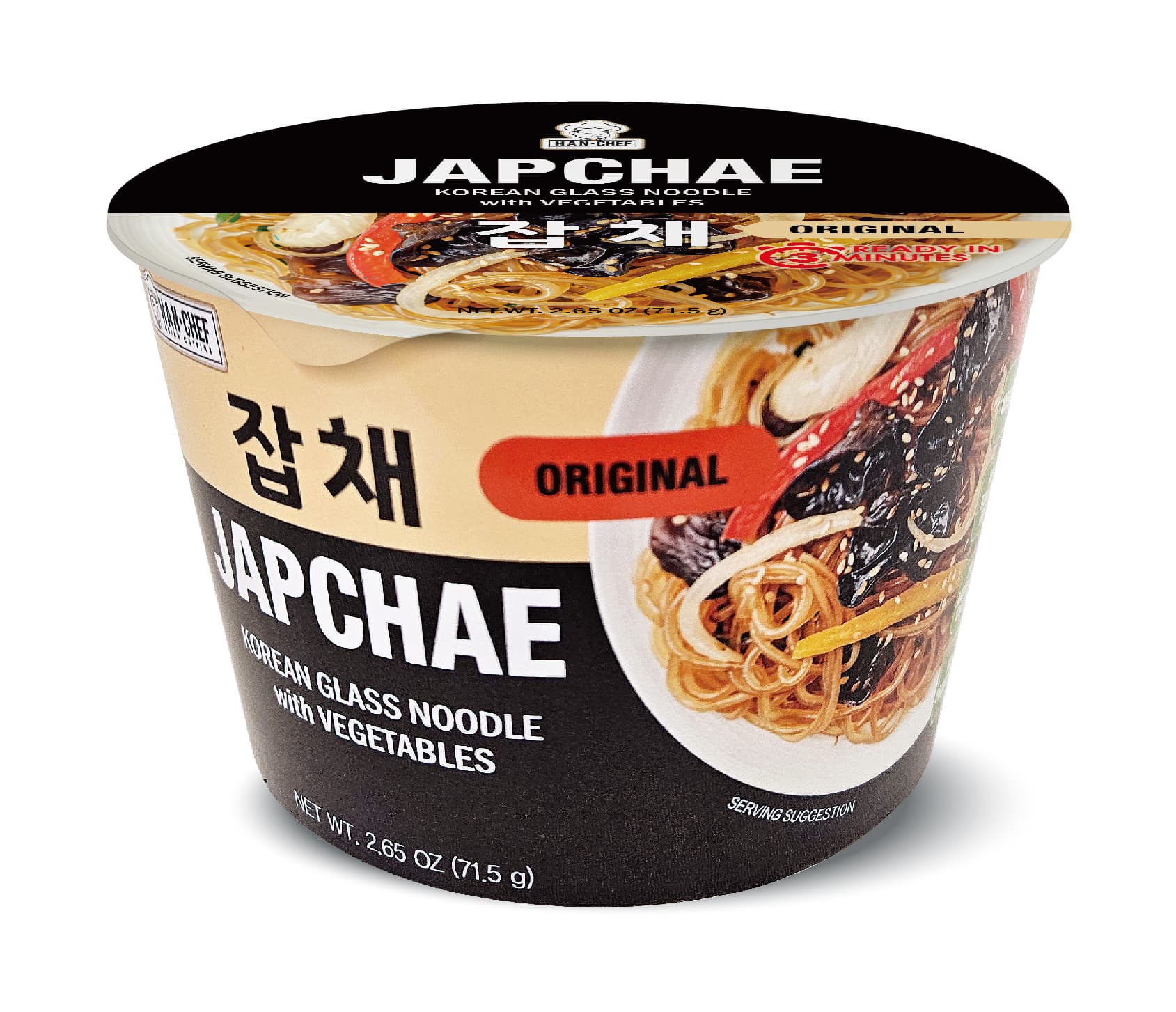 HAN•CHEF Cup Noodles Series - Japchae Original Flavor | tradekorea