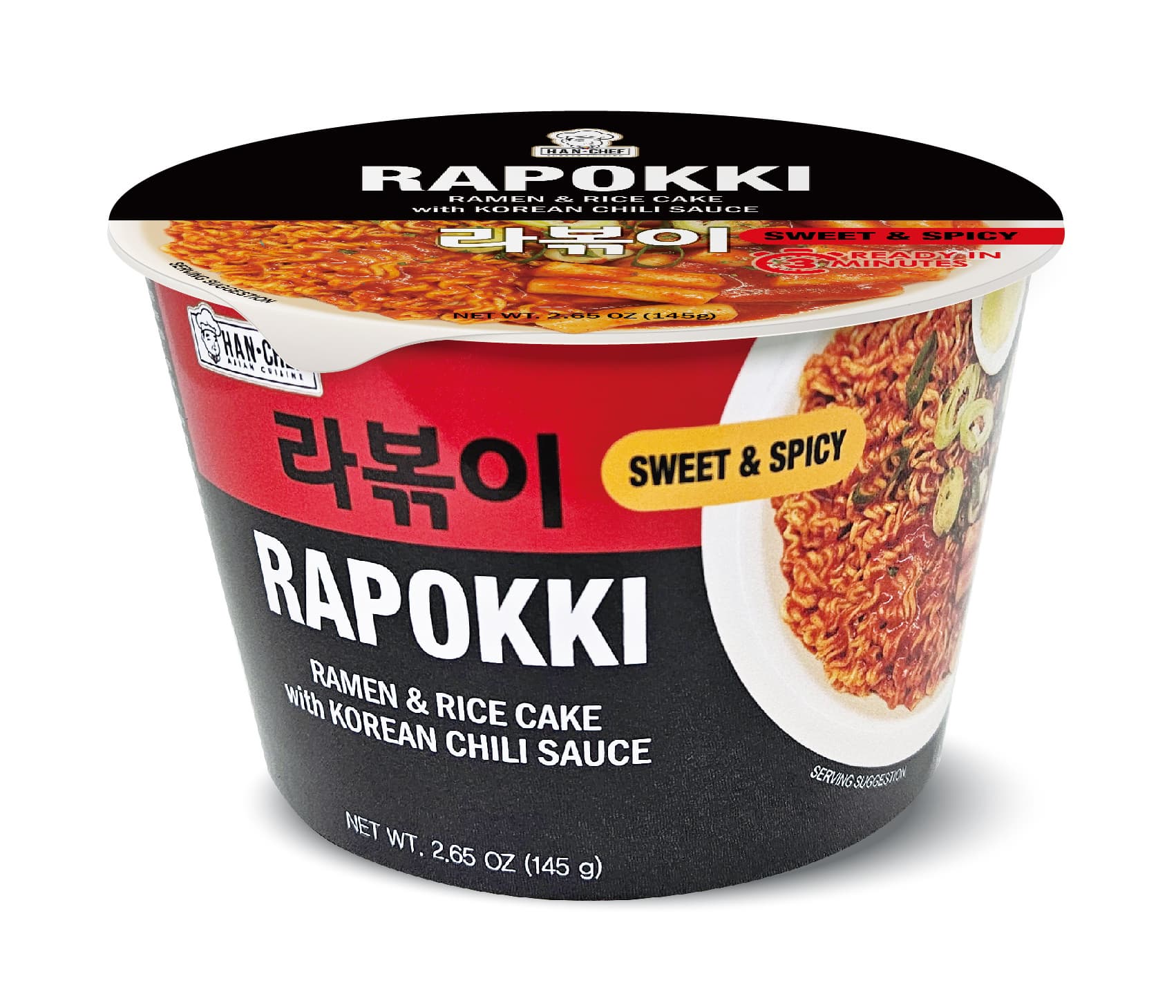 HAN•CHEF Cup Noodles Series - RAPOKKI Sweet and Spicy | tradekorea