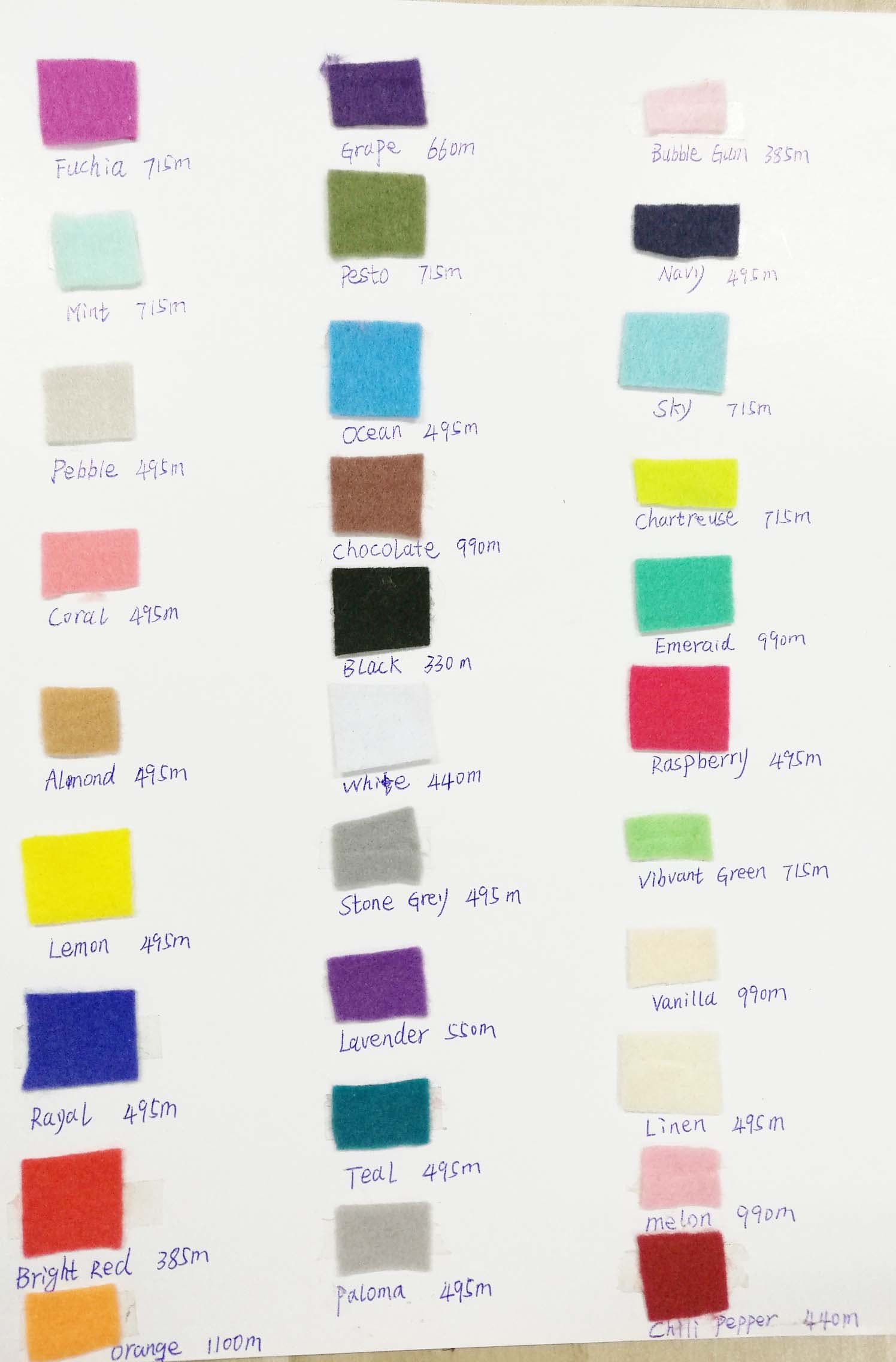 Poly Felt Solid 170gsm 100cm | tradekorea