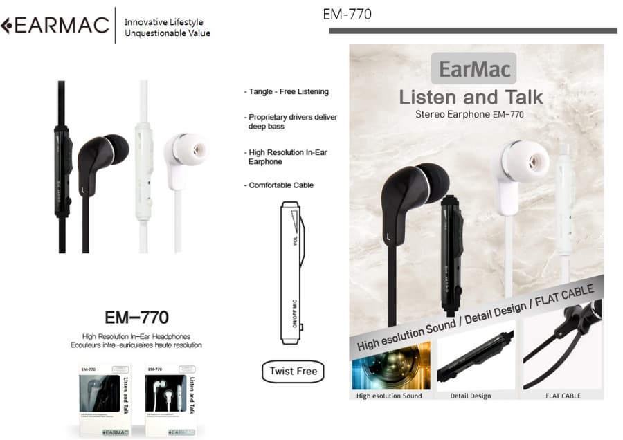 EARMAC EM770 EARPHONE | tradekorea