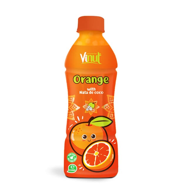 350ml Bottled Orange Juice with nata de coco | tradekorea