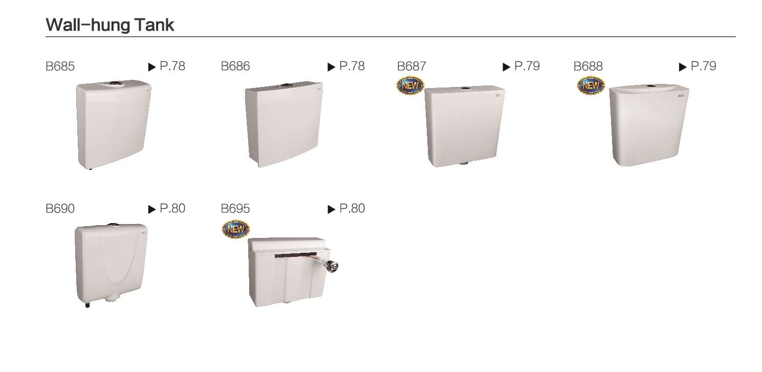 Wall-hung Tank/Cistern/For sanitary toilet | tradekorea