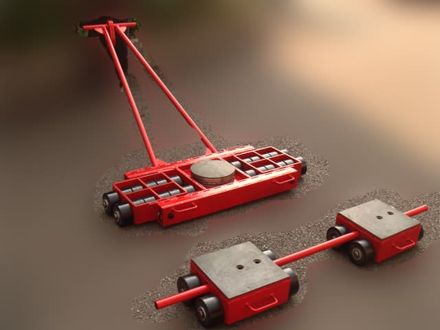 Steerable machinery moving skates pictures with details | tradekorea