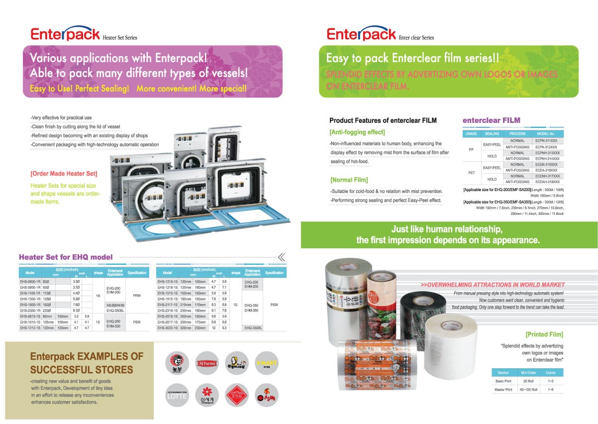 Enterpack(At, semi auto food packaging machine) | tradekorea