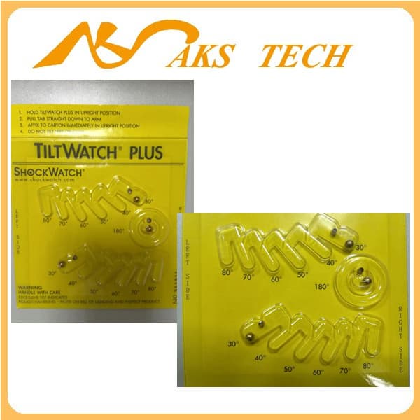 TiltWatch Plus multi angle tilt warning label | tradekorea
