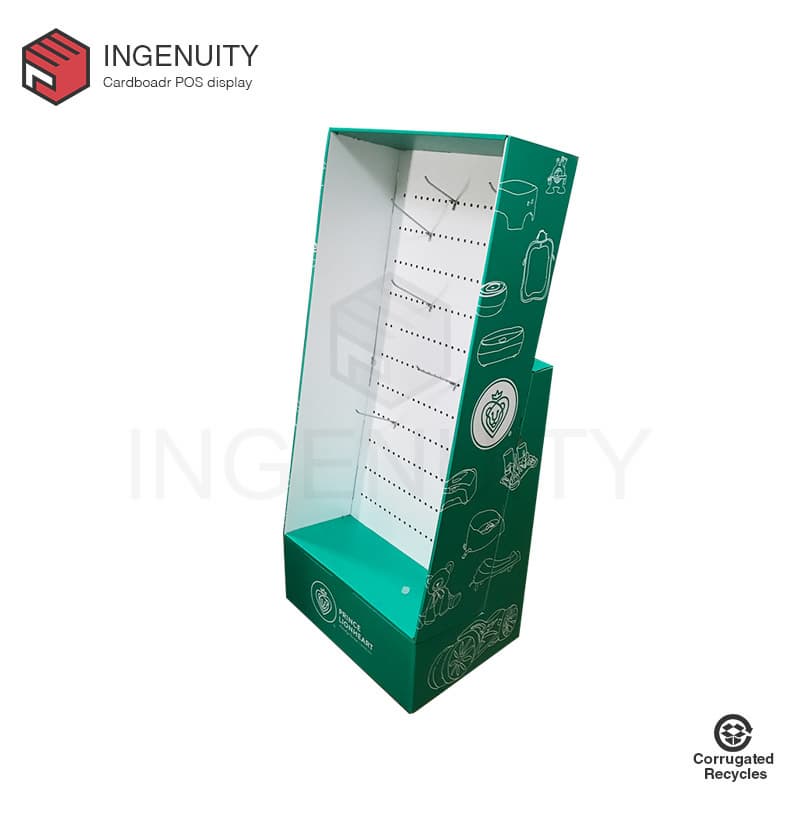 Cardboard hooks display for kitchenware FSDU-HOOK-007 | tradekorea