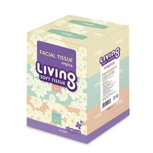 Living facial tissue 180S x 3BOX | tradekorea
