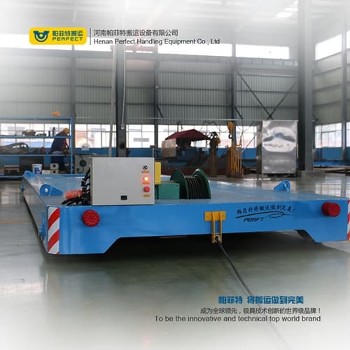 Electric transfer Carts Rail Transfer Trolley For Steel Mill | tradekorea