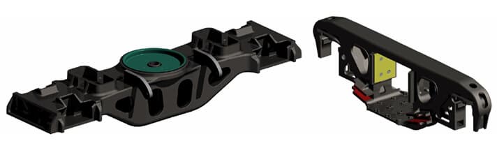 casting steel railway side frame and bolster for bogie | tradekorea