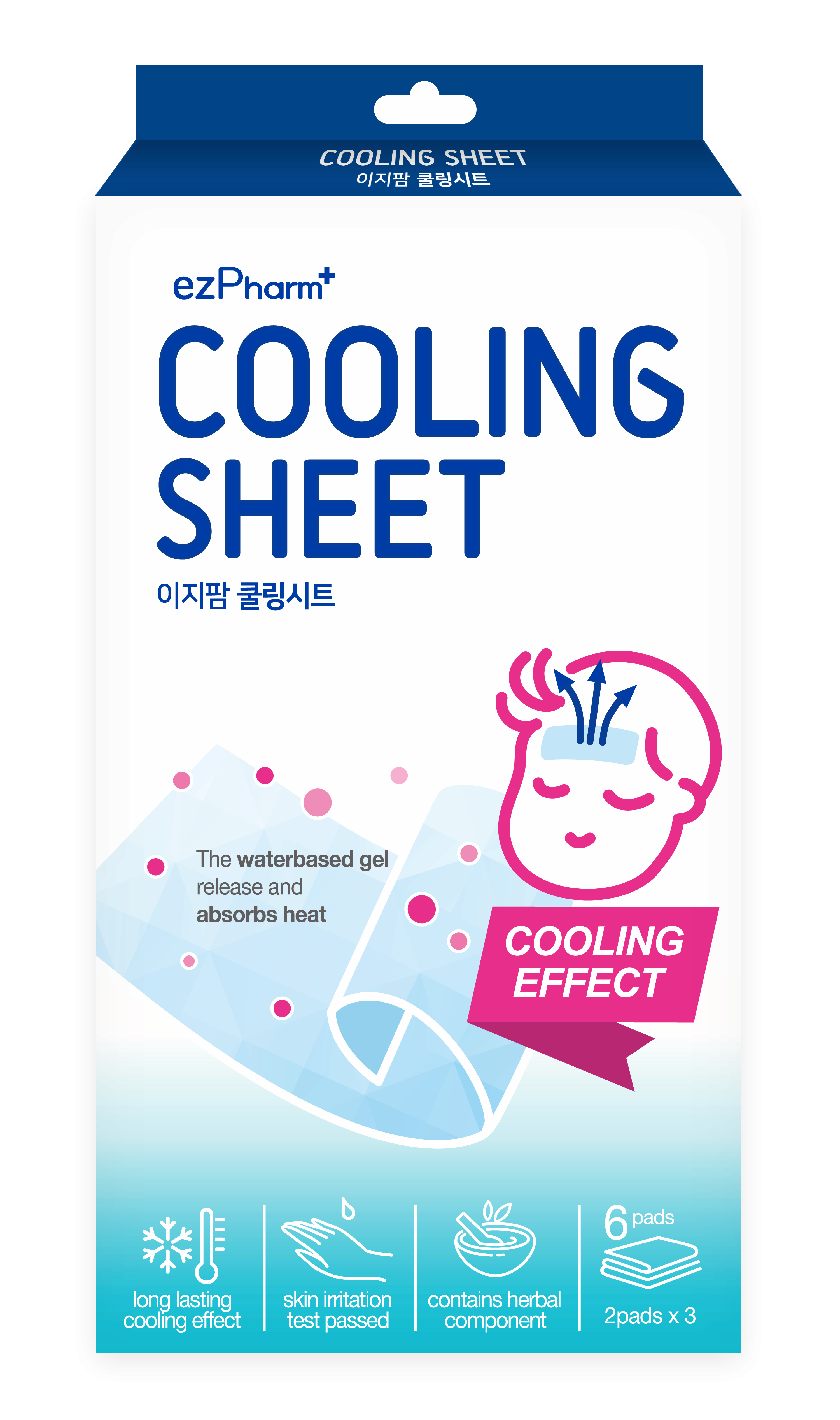 ezPharm COOLING SHEET (Cooling Patch) | tradekorea