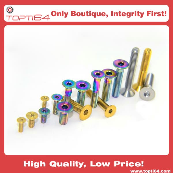 DIN7991 Titanium Flat Countersunk Allen Key Socket Bolts | tradekorea