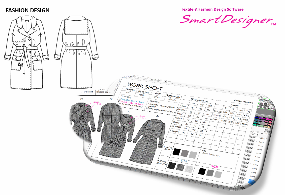 SmartDesigner, Fashion Textile CAD Software | tradekorea